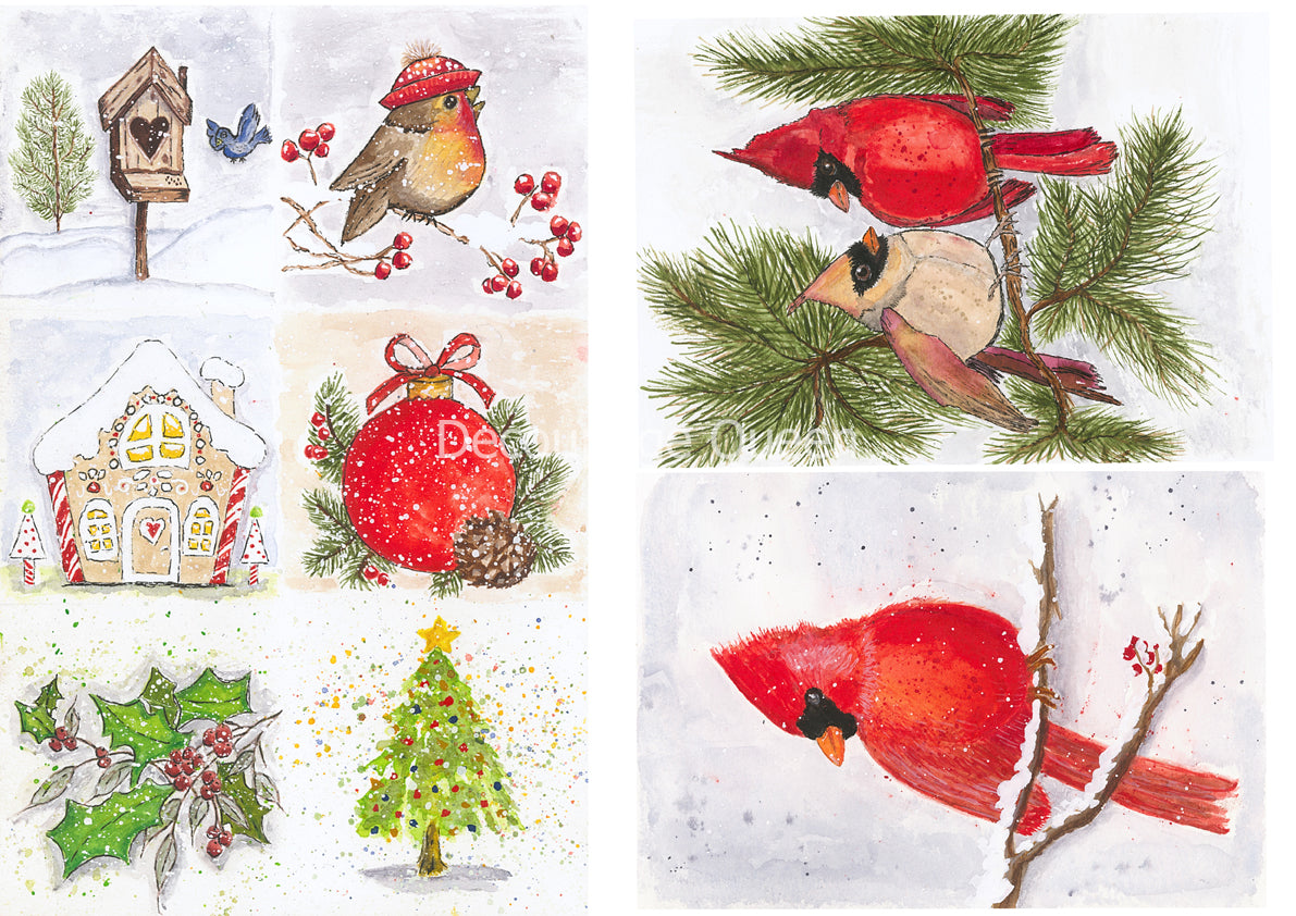 DQ - Christmas Birds – Furniture Facelift by Kobi
