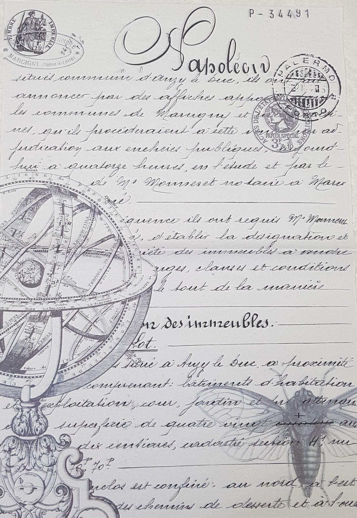 Script Decoupage Paper – Furniture Facelift by Kobi